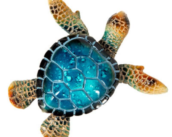 Polystone Blue Sea Turtle, Crafting Blue Sea Turtle, Blue Turtle ...