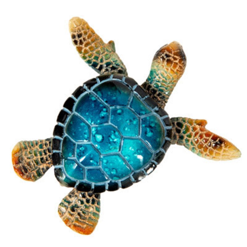 Polystone Blue Sea Turtle Crafting Blue Sea Turtle Blue - Etsy
