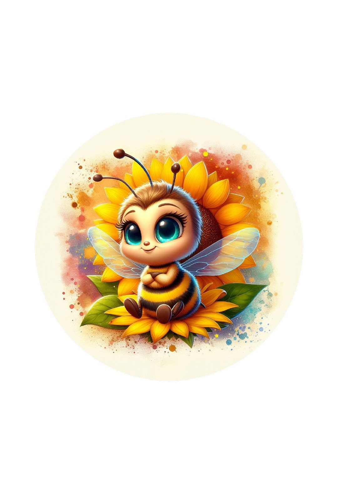 Sunflower Bumble Bee Sign , Bee Summer Sign, Spring Wreath Attachment ...