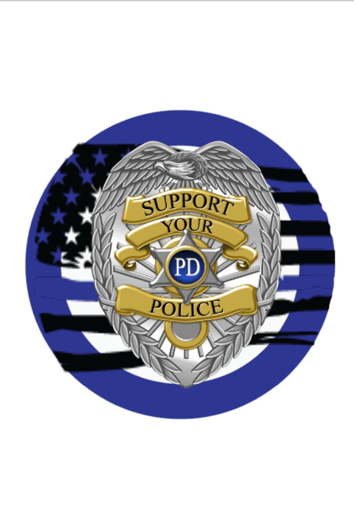 Support Your Police Back the Blue Sign Police sign Show | Etsy