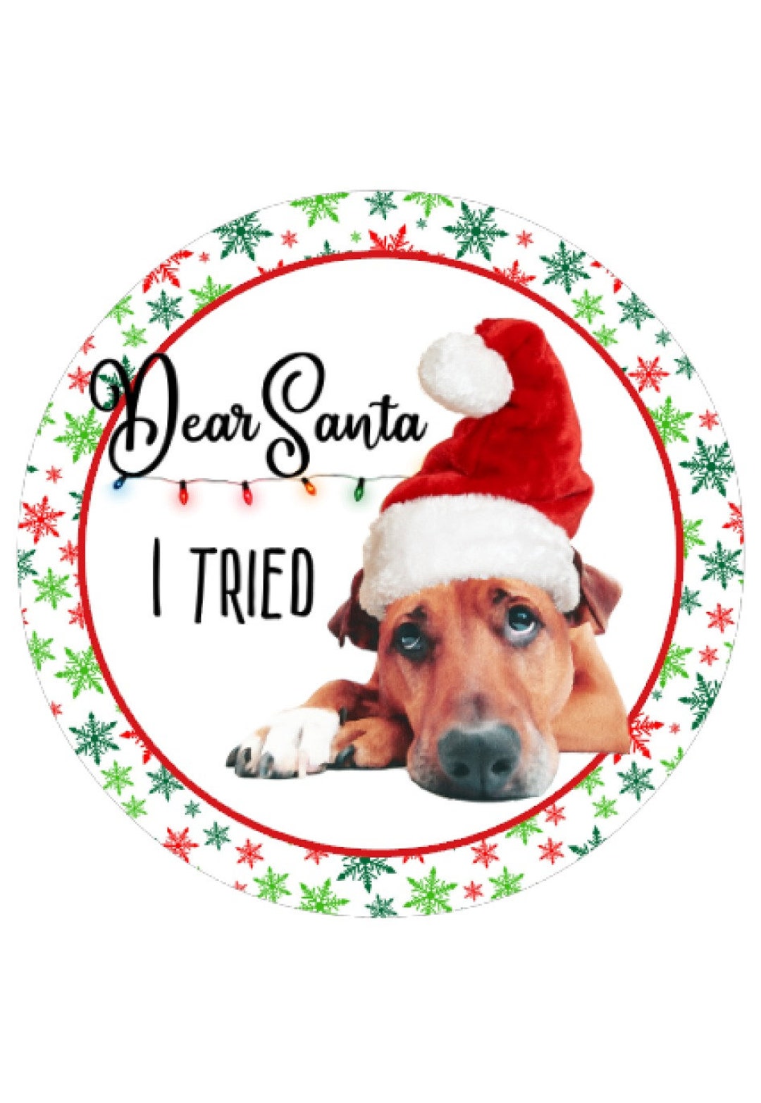 Dog Christmas Sign Wreath Sign Wreath Attachment Holiday - Etsy
