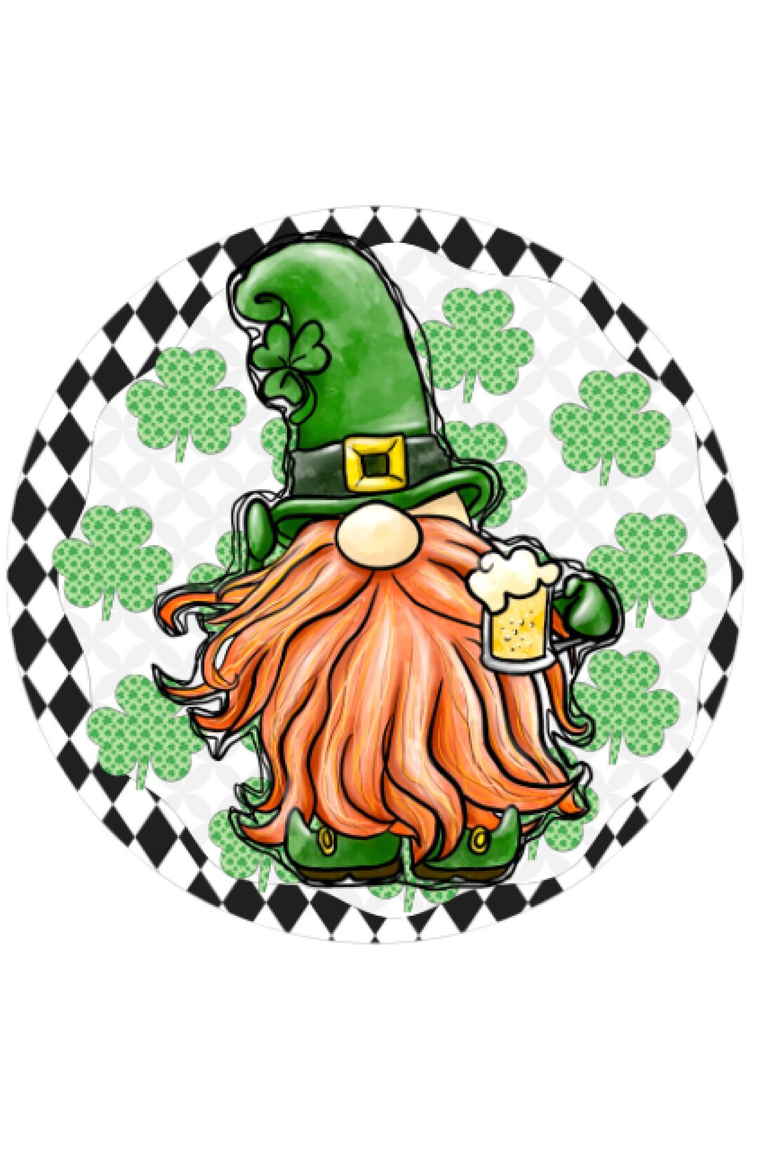 St. Patrick's Day Sign, Spring Sign, Luck of the Irish, Spring Wreath ...