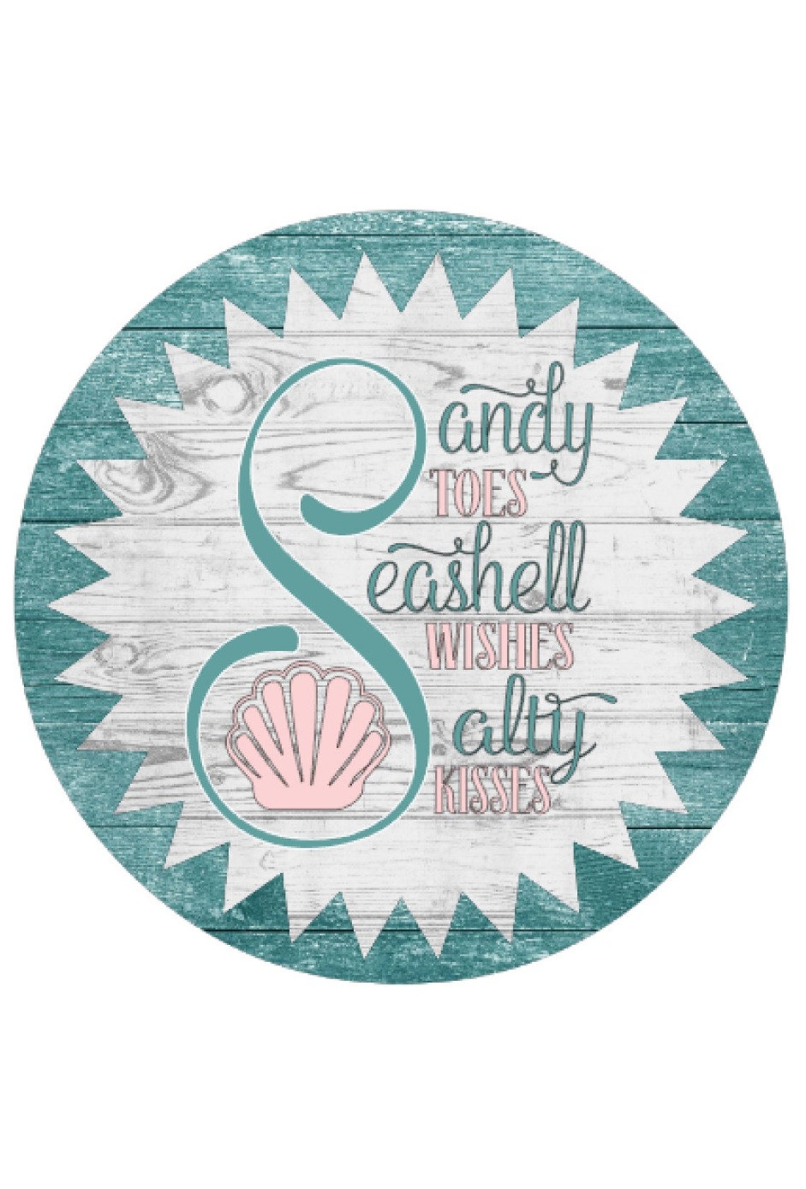 Sandy Toes Beach Sign Coastal Home Decoration Wreath - Etsy