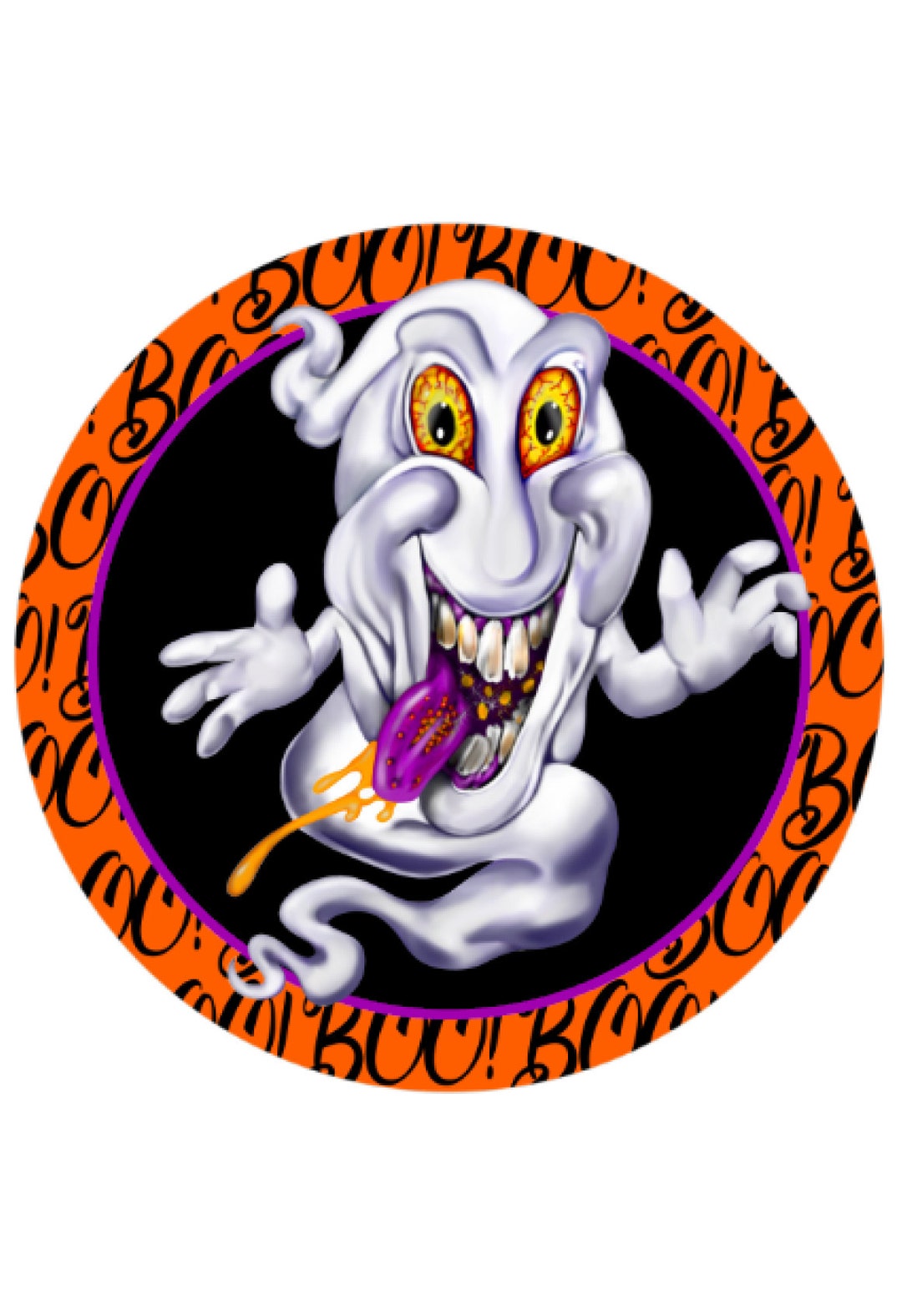 Ghost Halloween Sign, Wreath Attachment, Spooky Sign, Halloween ...