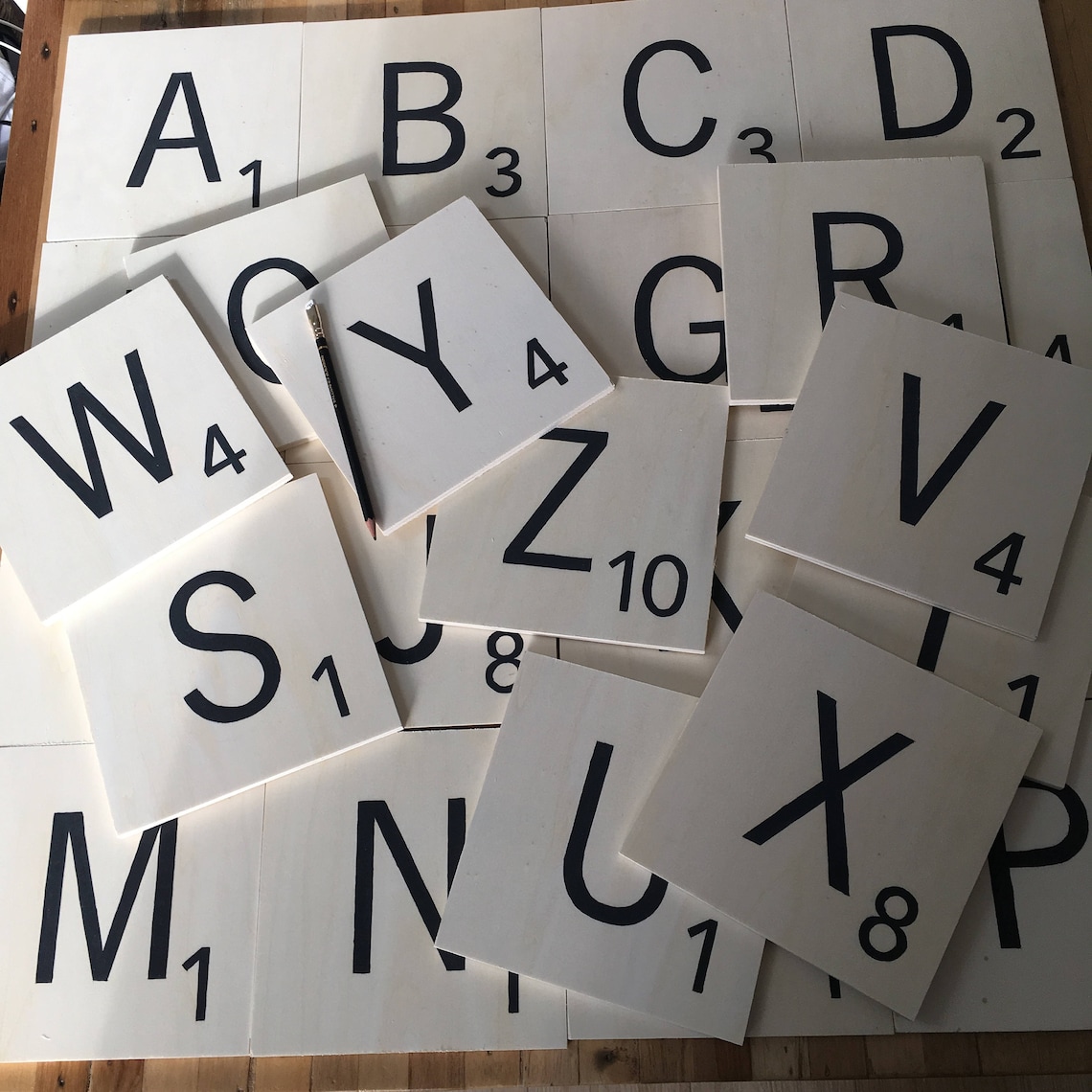 Scrabble Tiles Alphabet - Etsy