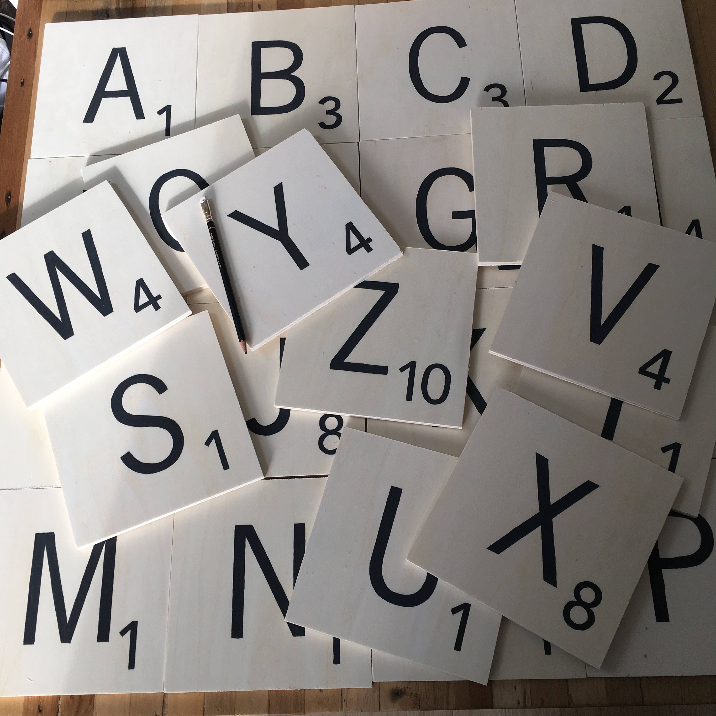Scrabble Tiles Alphabet - Etsy