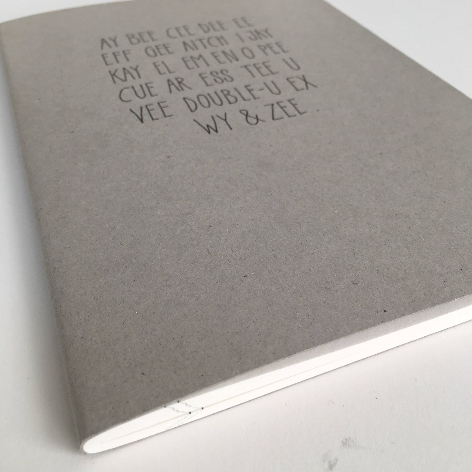 Notebook 'AY BEE CEE' A5 14x21 Cm - Etsy