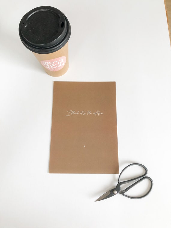 Coffee Poster A5 Poem | Etsy