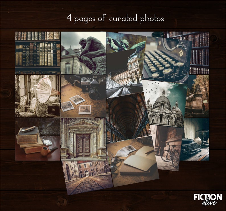 Dark Academia Sticker Kit Printable PDF Bujo Stickers A5 - Etsy