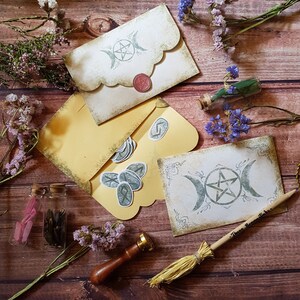 Wicca Envelope Printable | Witchy Storage | Witch Grimoire Letter Wax ...