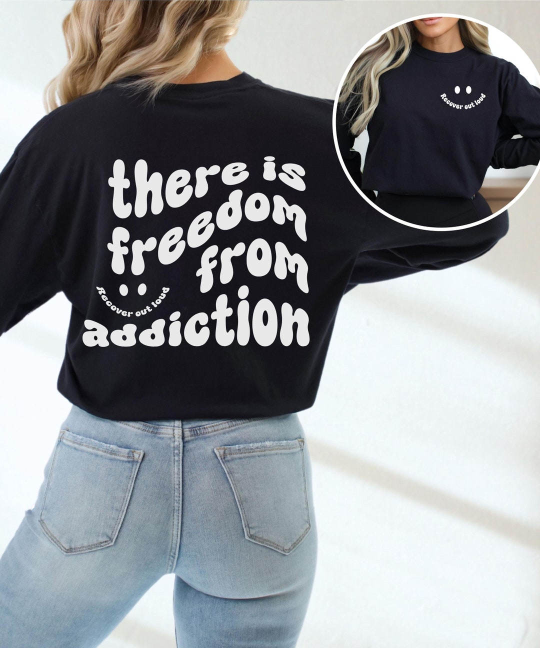 Recover Out Loud PNG File, Addiction Recovery Support Apparel Design ...