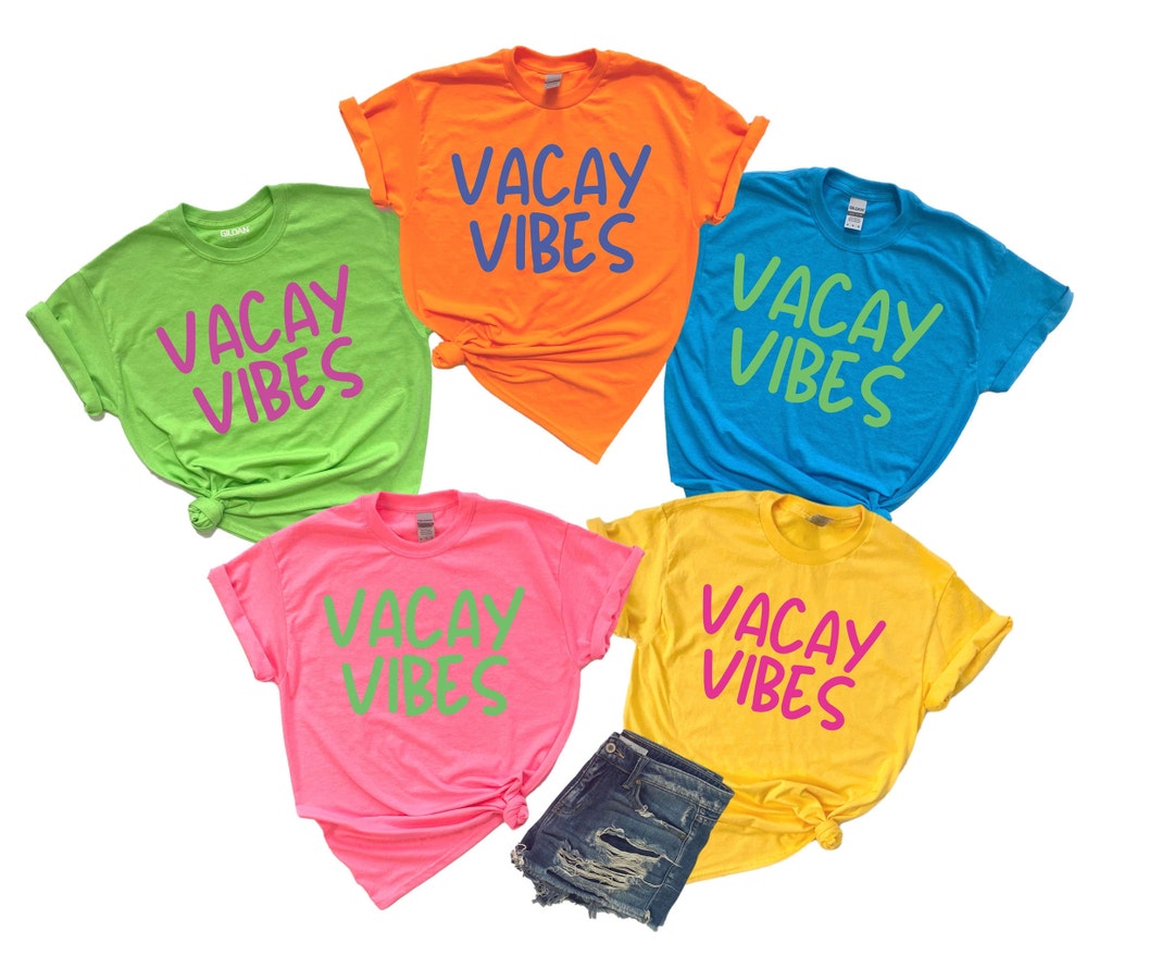 Vacay Vibes Shirts for Kids, Family Matching Cousin Crew Shirts, Beach ...