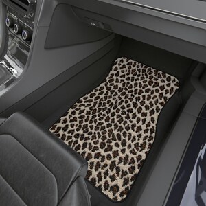 Leopard Print Car Mats Set of 4. Girly Car Accessories. Cheetah Print ...