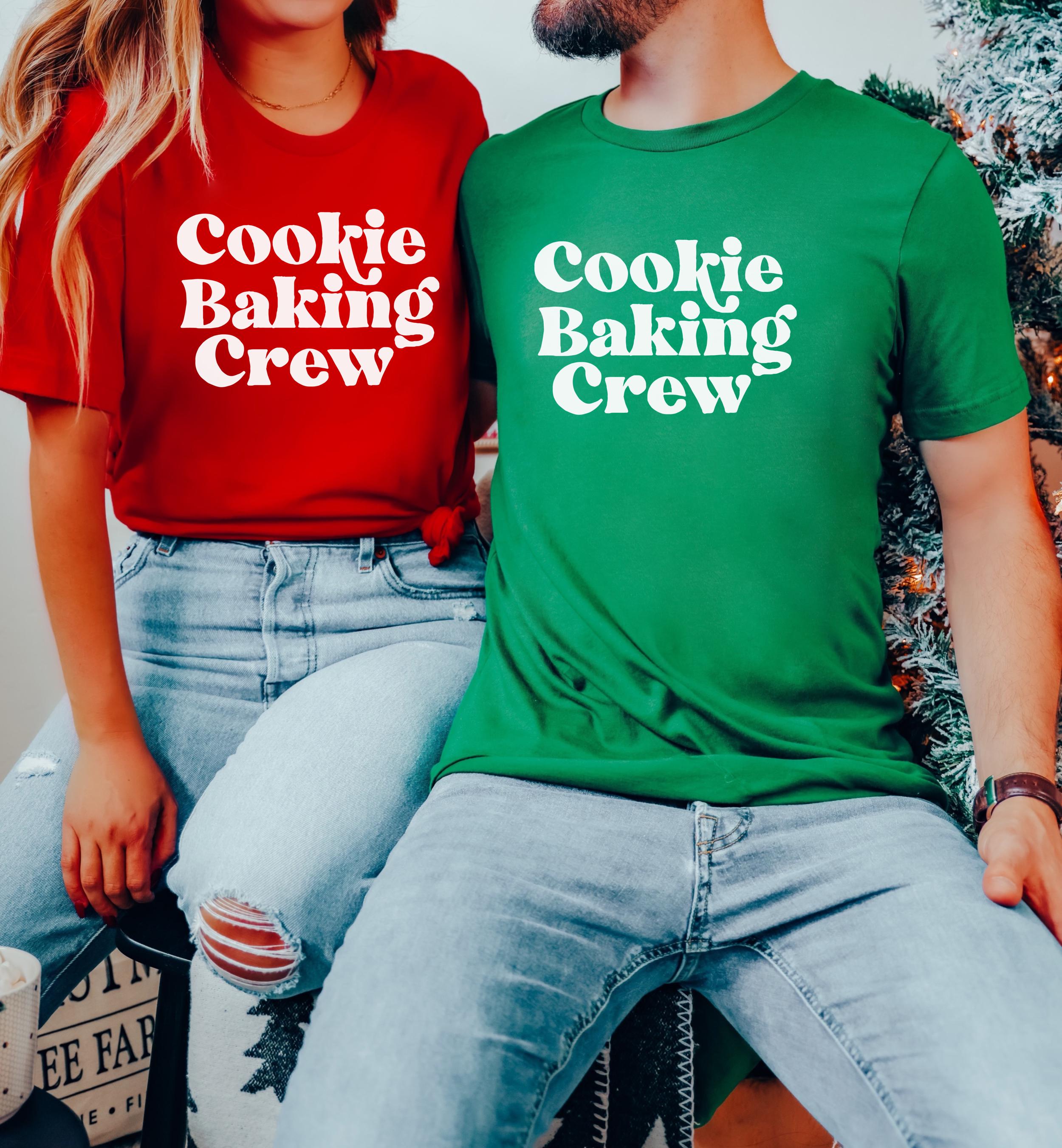 Christmas Baking Crew Shirts, Family Matching Cookie Baking Outfits ...