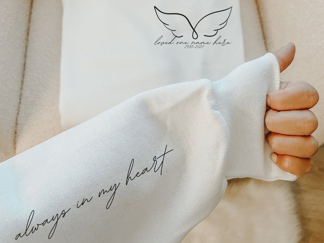 In Memory of Hoodie/sweatshirt. Personalized Name and Dates. - Etsy