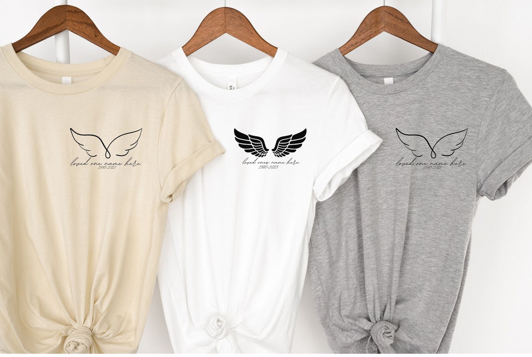 In Memory of a Lost Loved One Tee. Personalized Name and Dates ...