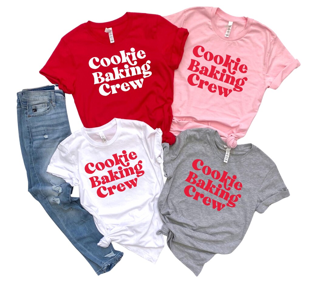 Christmas Baking Crew Shirts, Family Matching Cookie Baking Outfits ...