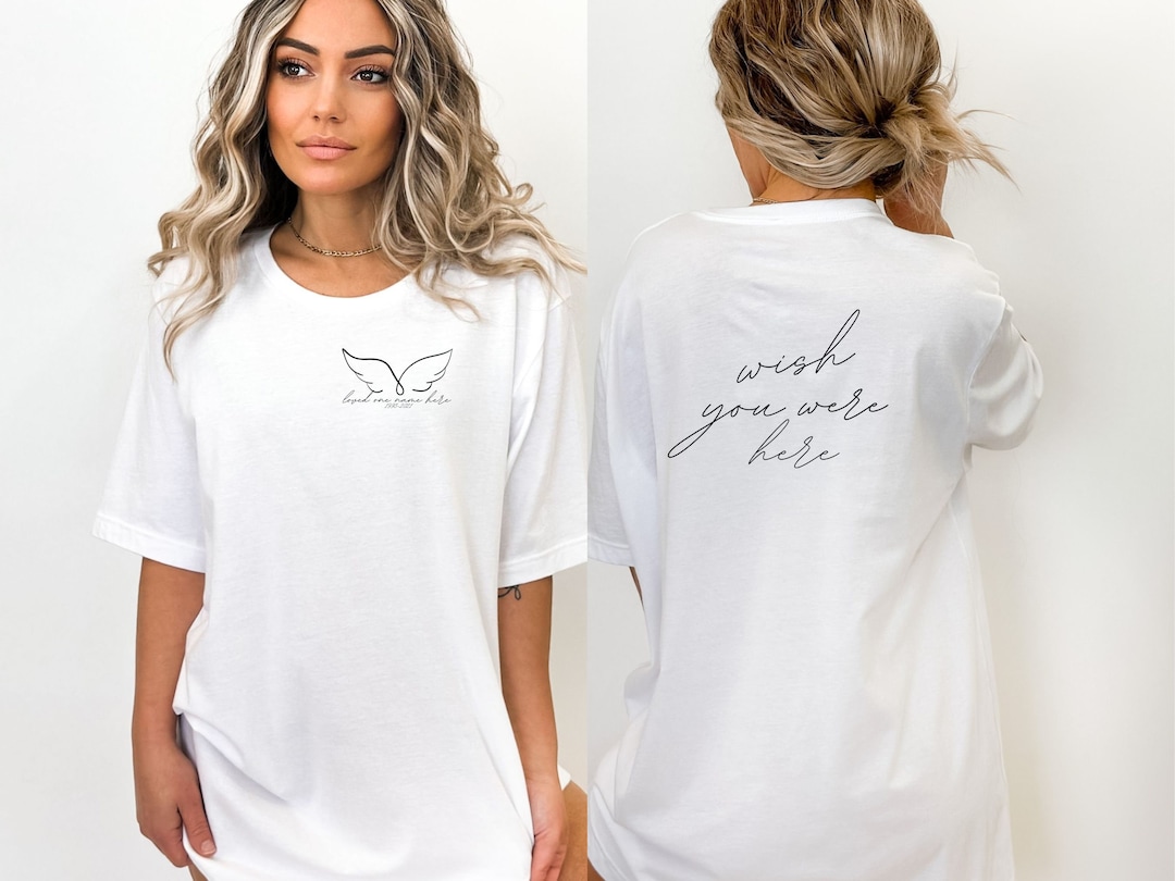 In Memory of T-shirt. Personalized Name and Dates. Memorial Shirt/rip ...