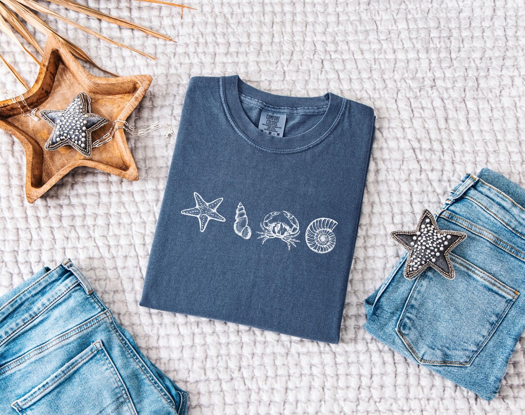 Comfort Colors® Costal Vibes Garment-dyed T-shirt, Beach Lovers Gift ...