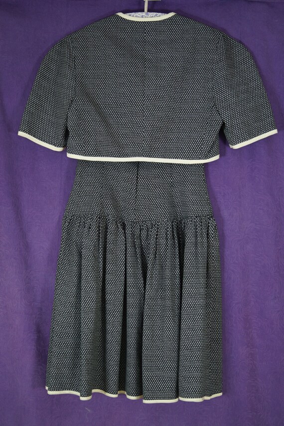 Pancaldi & B Skirt Suit w/ Bolero/Shrug Jacket Black/… - Gem