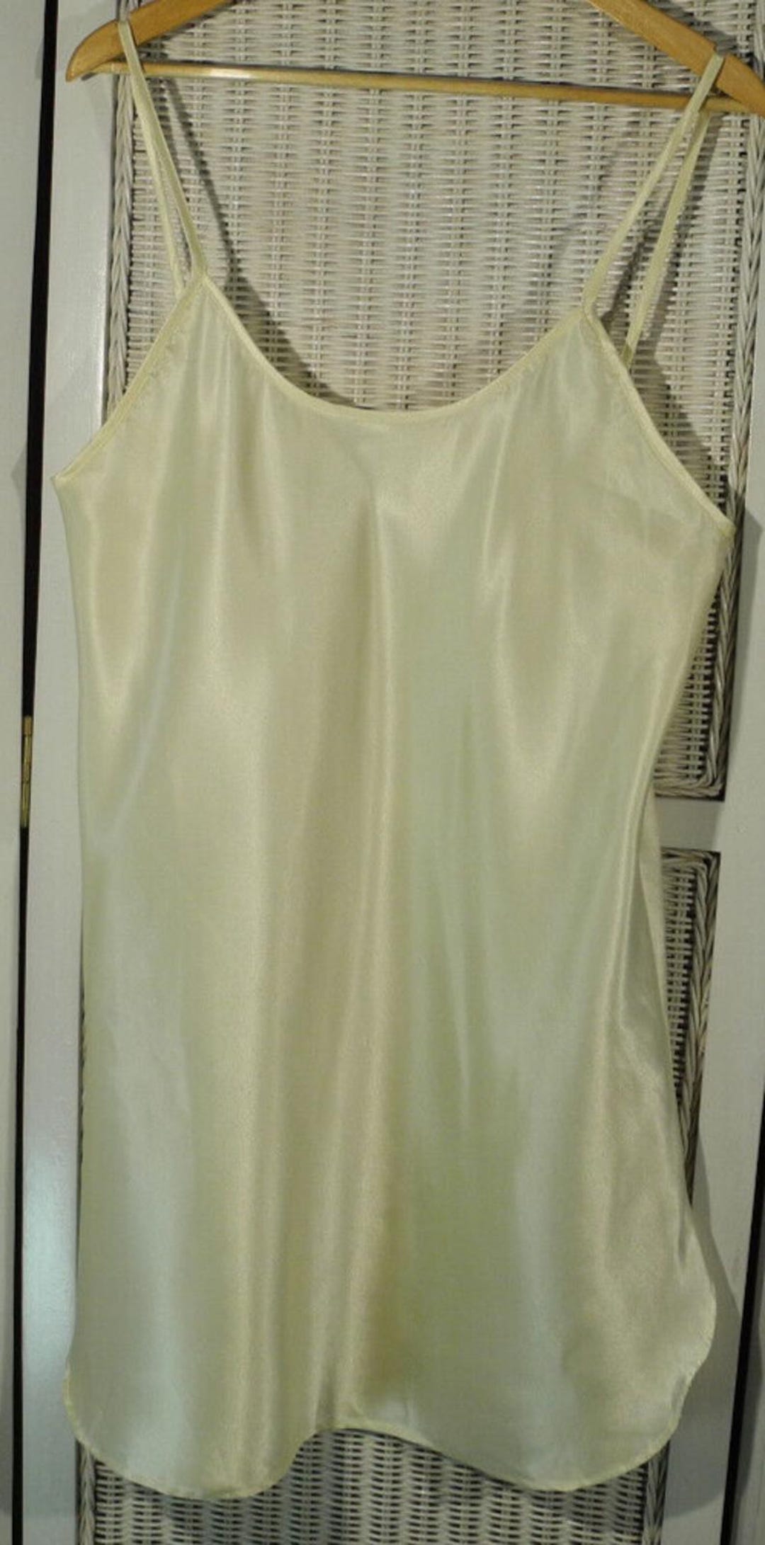 Bacis Line Vintage Ivory Full Slip EU44-46 L-XL Minimalist Lingerie ...
