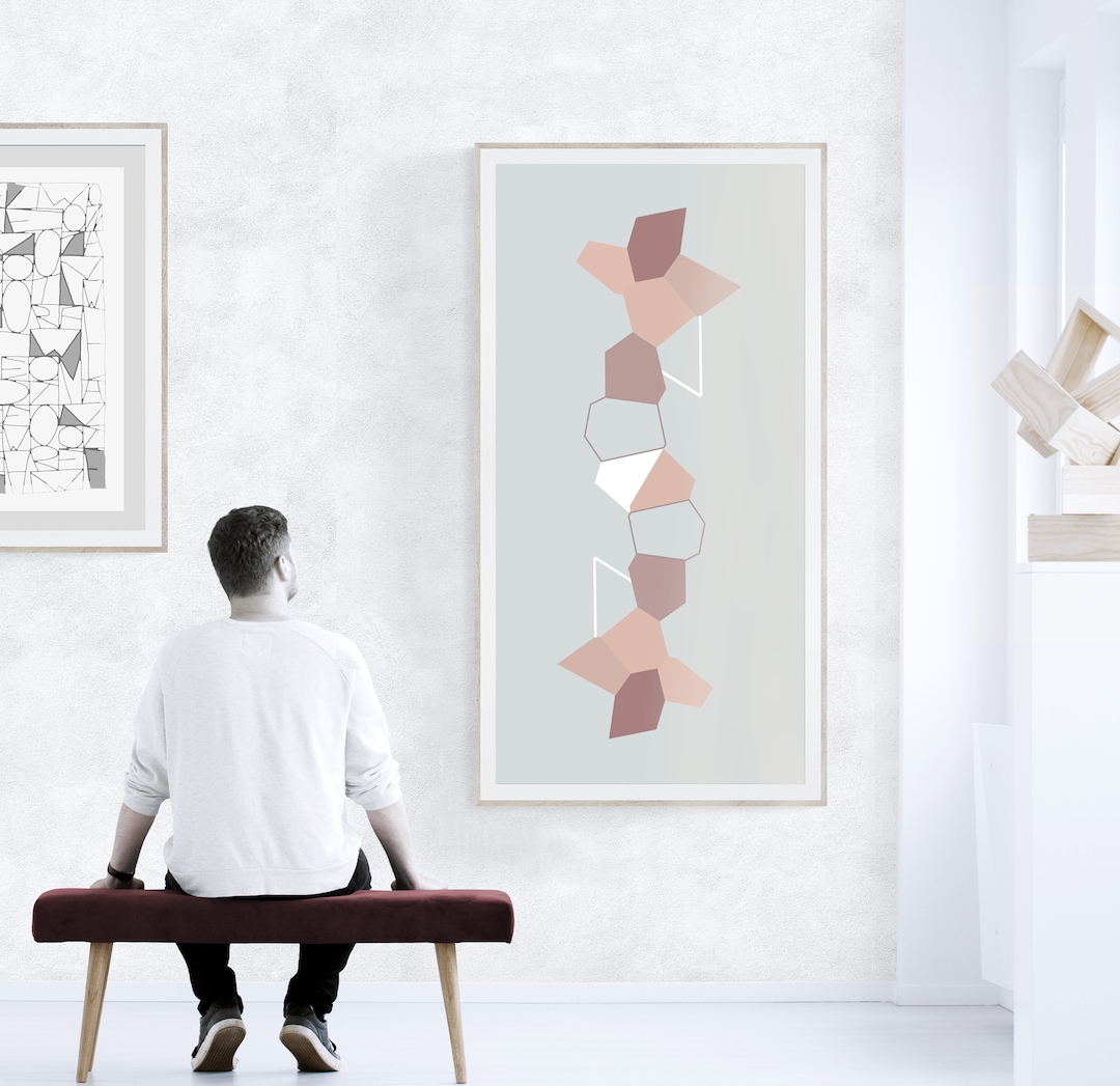 Extra Large Vertical Wall Art Long Narrow Downloadable in - Etsy