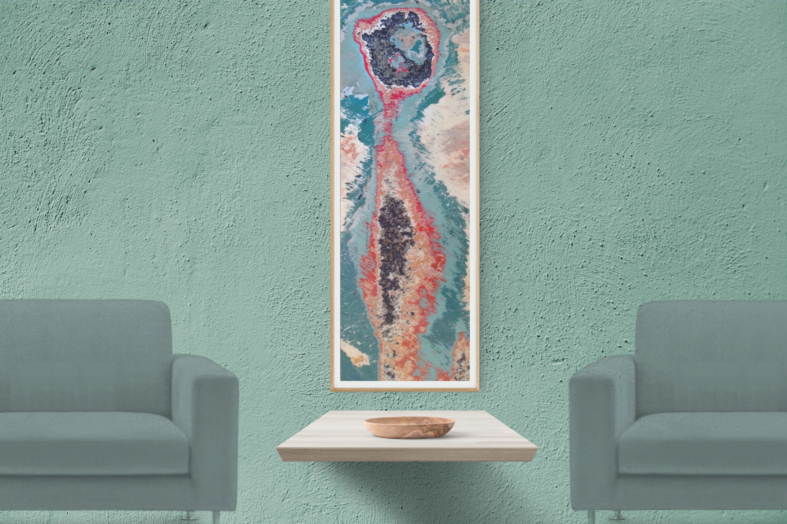 Long Horizontal Printable Narrow Wall Art Wide Downloadable Art 36x12 ...