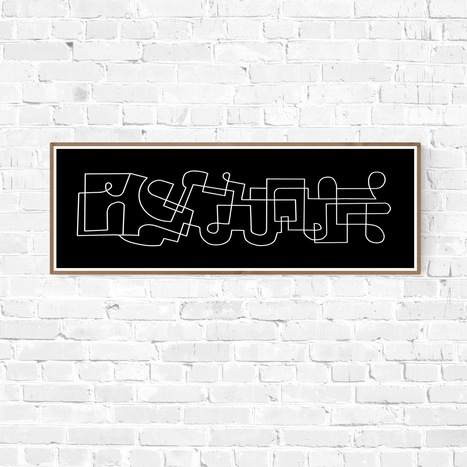 Long Narrow / Tall Thin Wall Art in Black and White; Printable ...