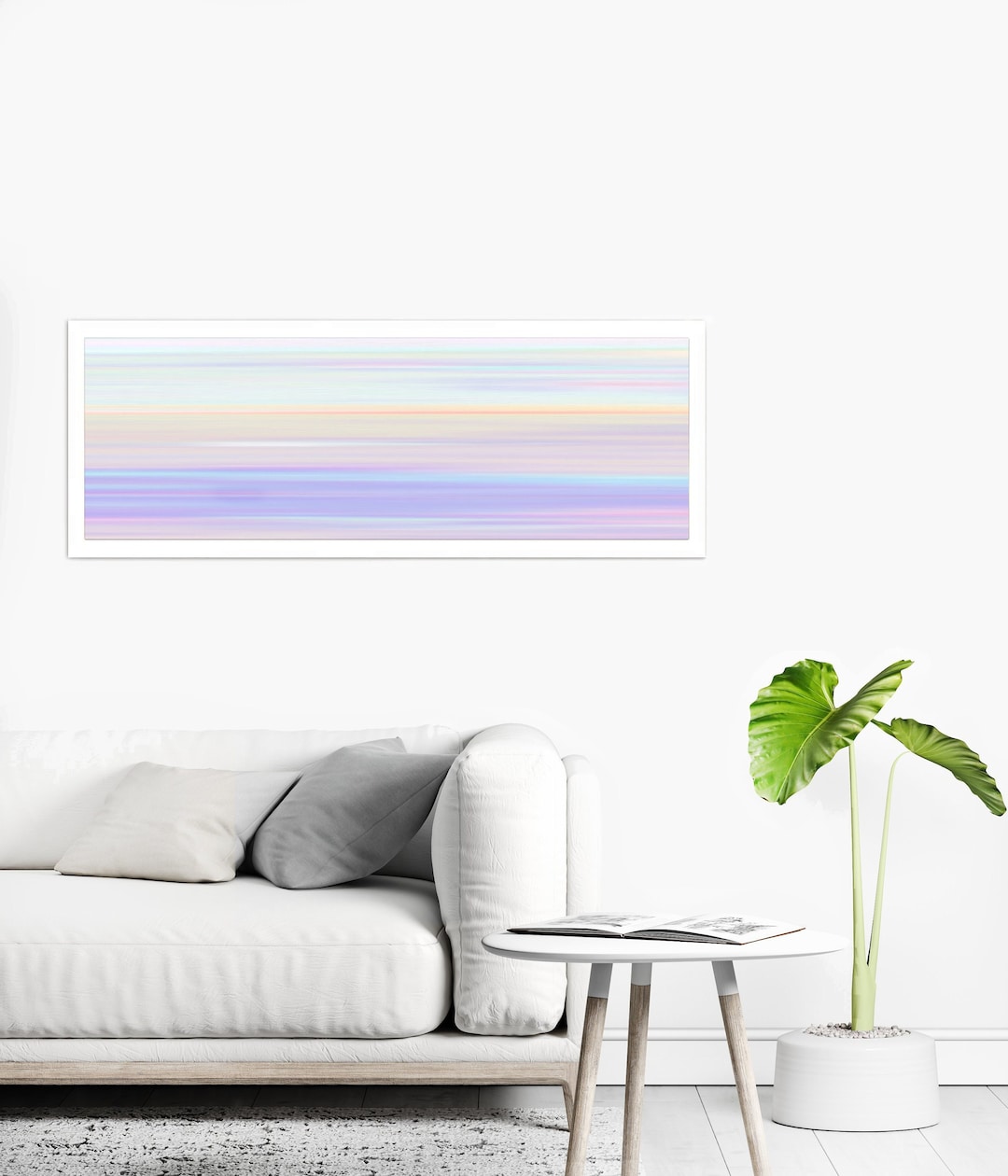 Long Narrow, Oversized Wall Art; Printable Horizontal Abstract, Sea ...