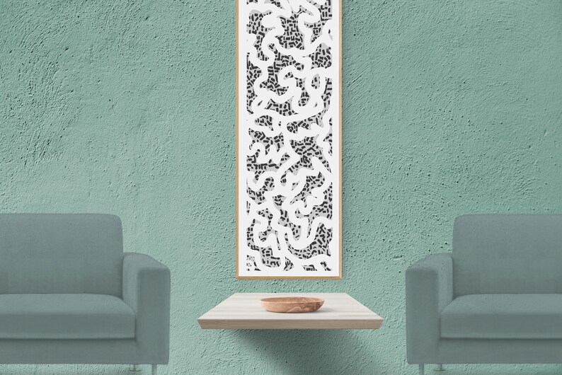Long Narrow / Tall Thin Wall Art Printable Horizontal - Etsy
