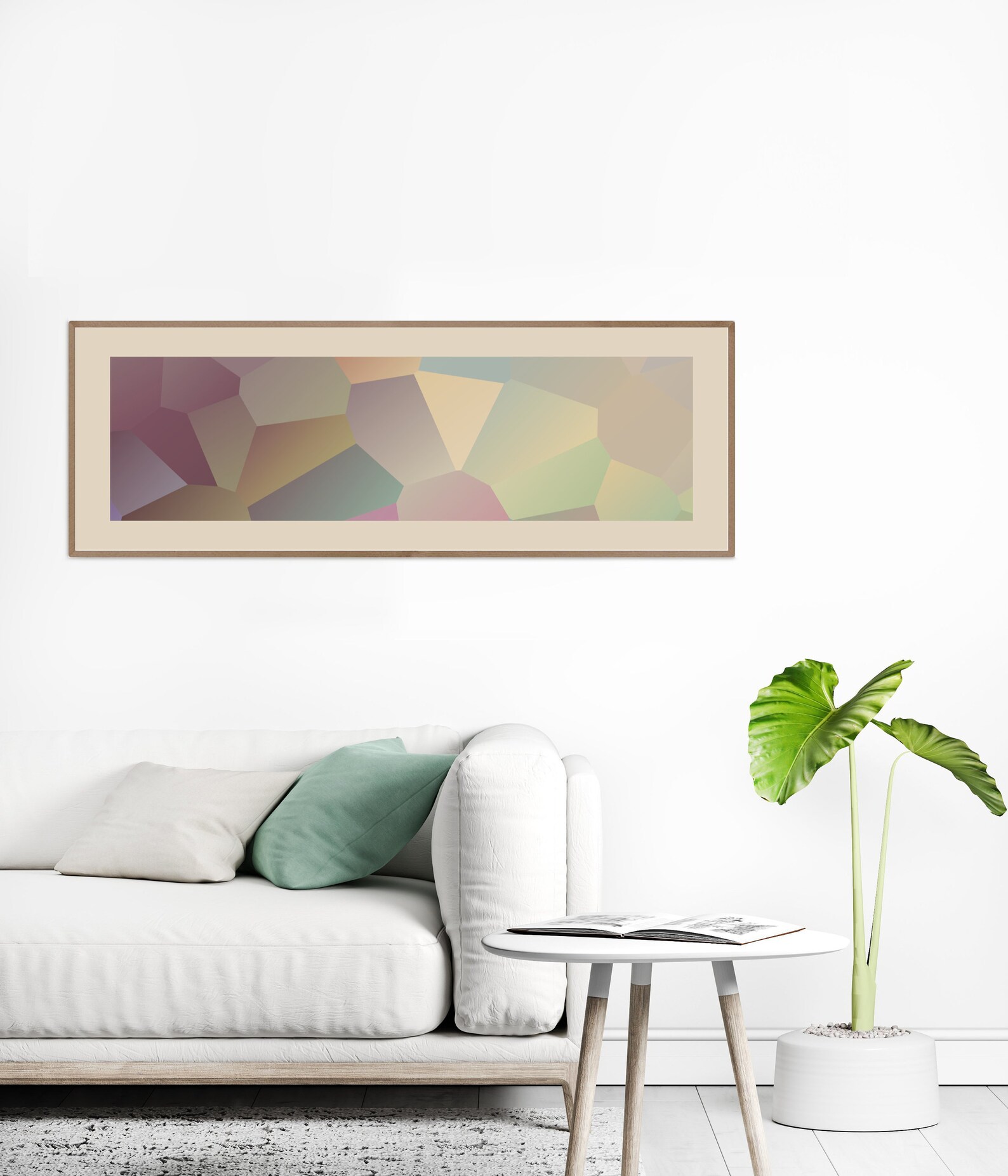 Long Narrow Wall Art: Wide, Horizontal, Printable Abstract. Modern ...