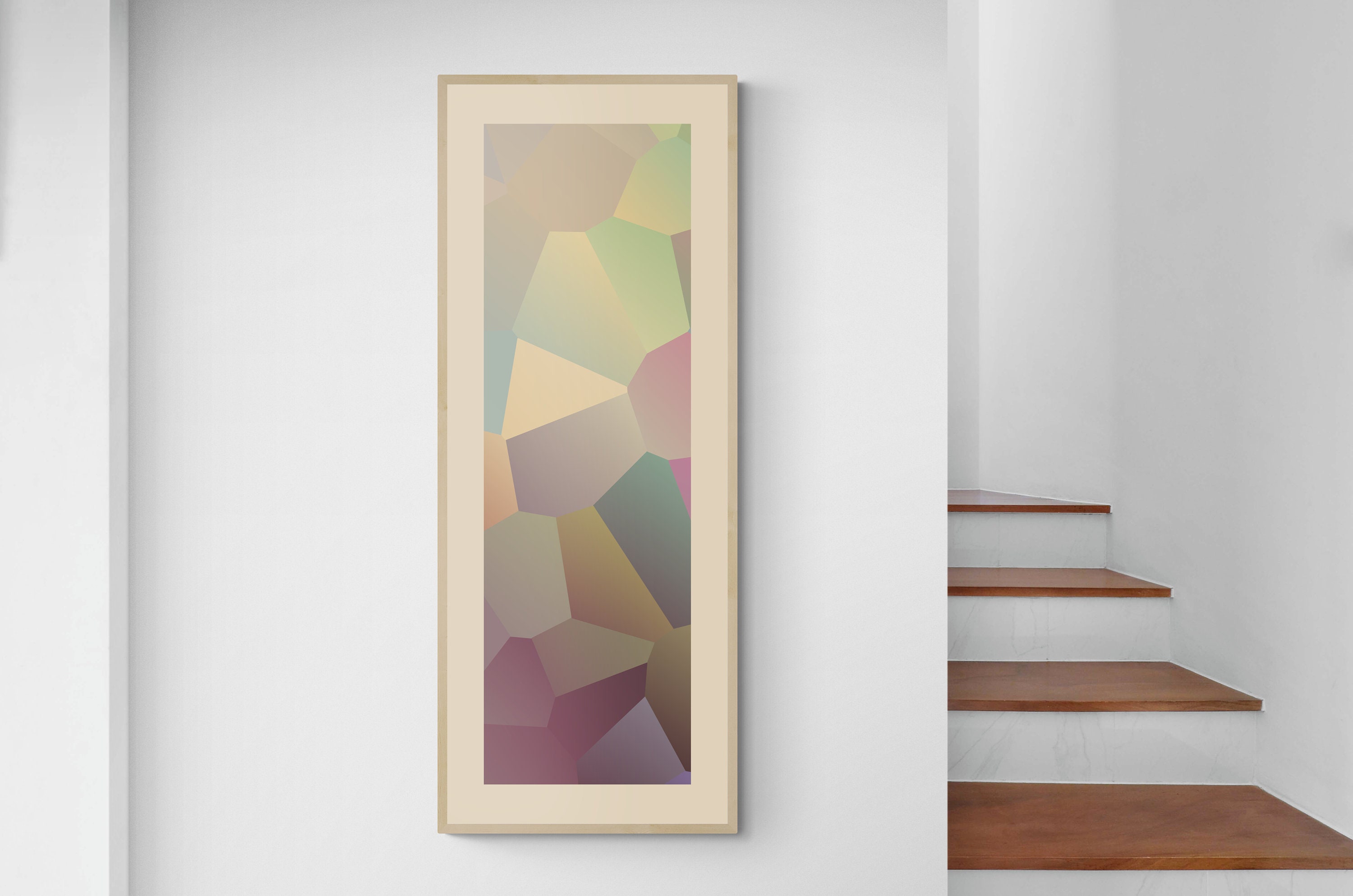 Long Narrow Wall Art: Wide, Horizontal, Printable Abstract. Modern ...
