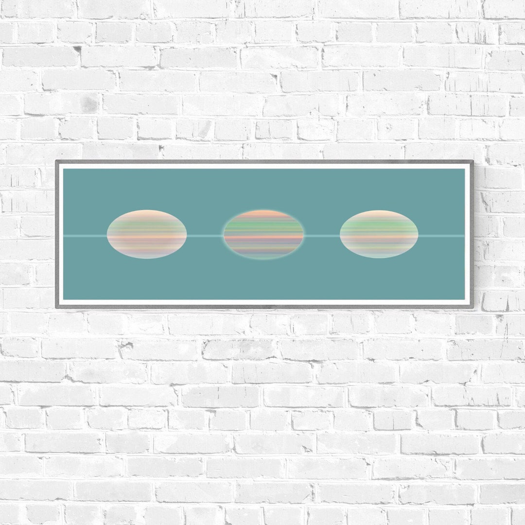 Long Narrow Horizontal Wall Art Printable Abstract Space - Etsy