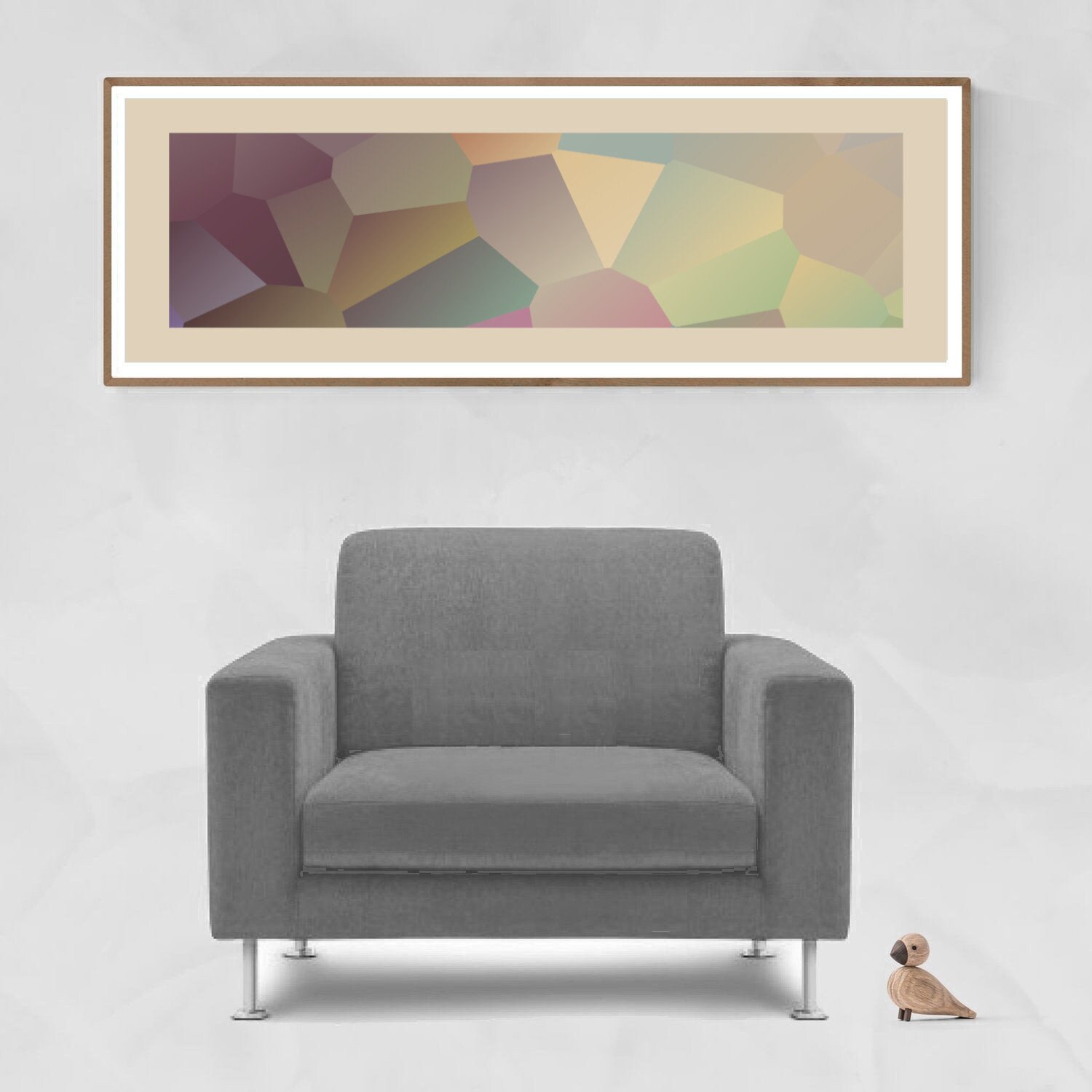 Long Narrow Wall Art: Wide, Horizontal, Printable Abstract. Modern ...