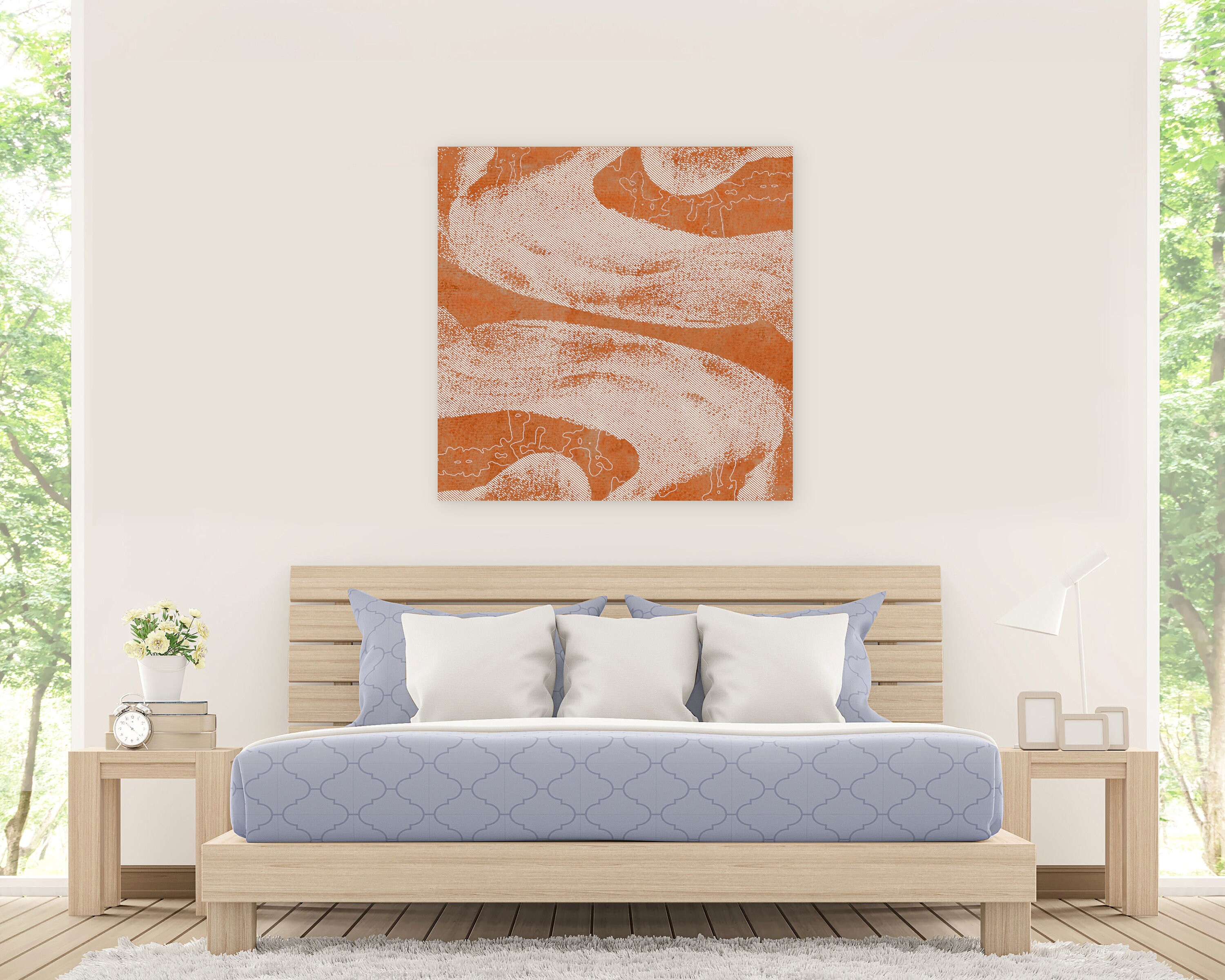 Extra Large, Square Wall Art. Abstract Art Sizes up to 30x30 Inch - Etsy