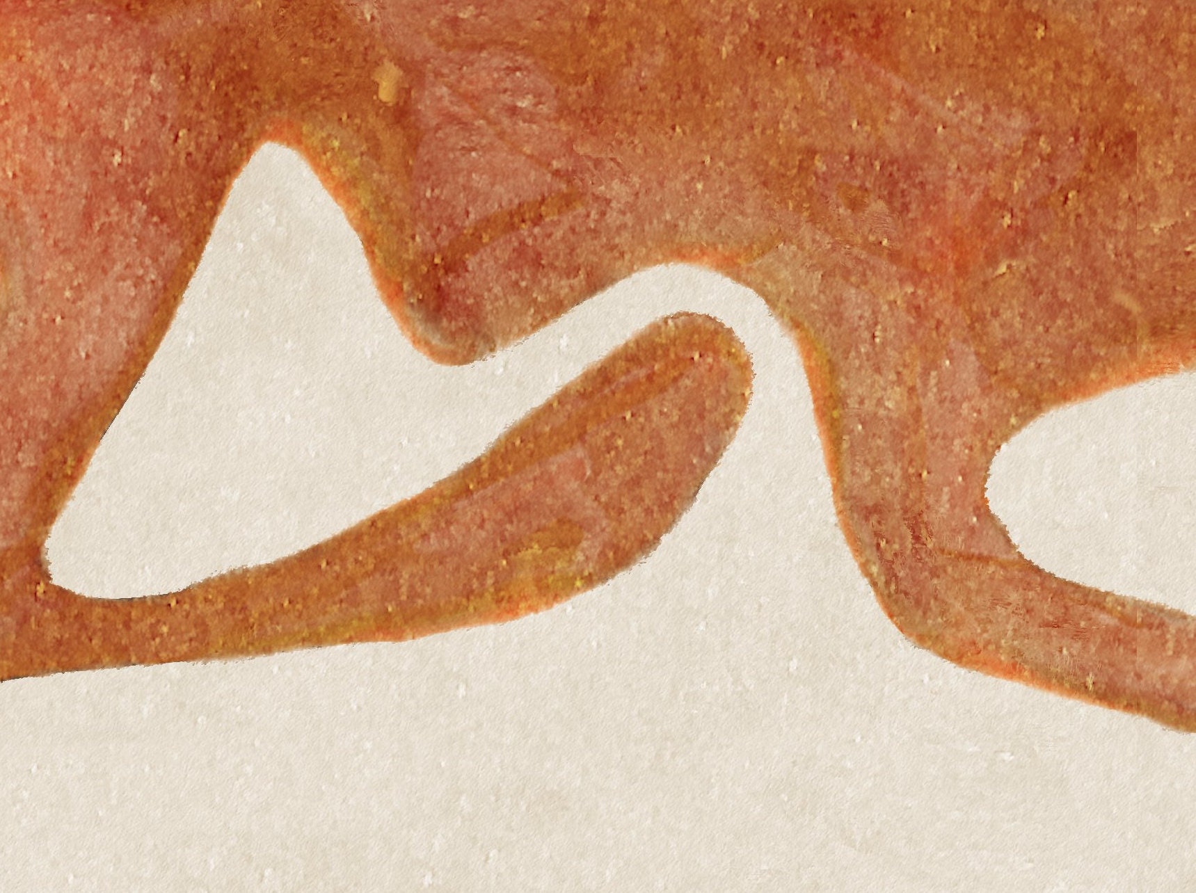 Long Narrow Printable Wall Art in Orange Wide Horizontal Wall - Etsy