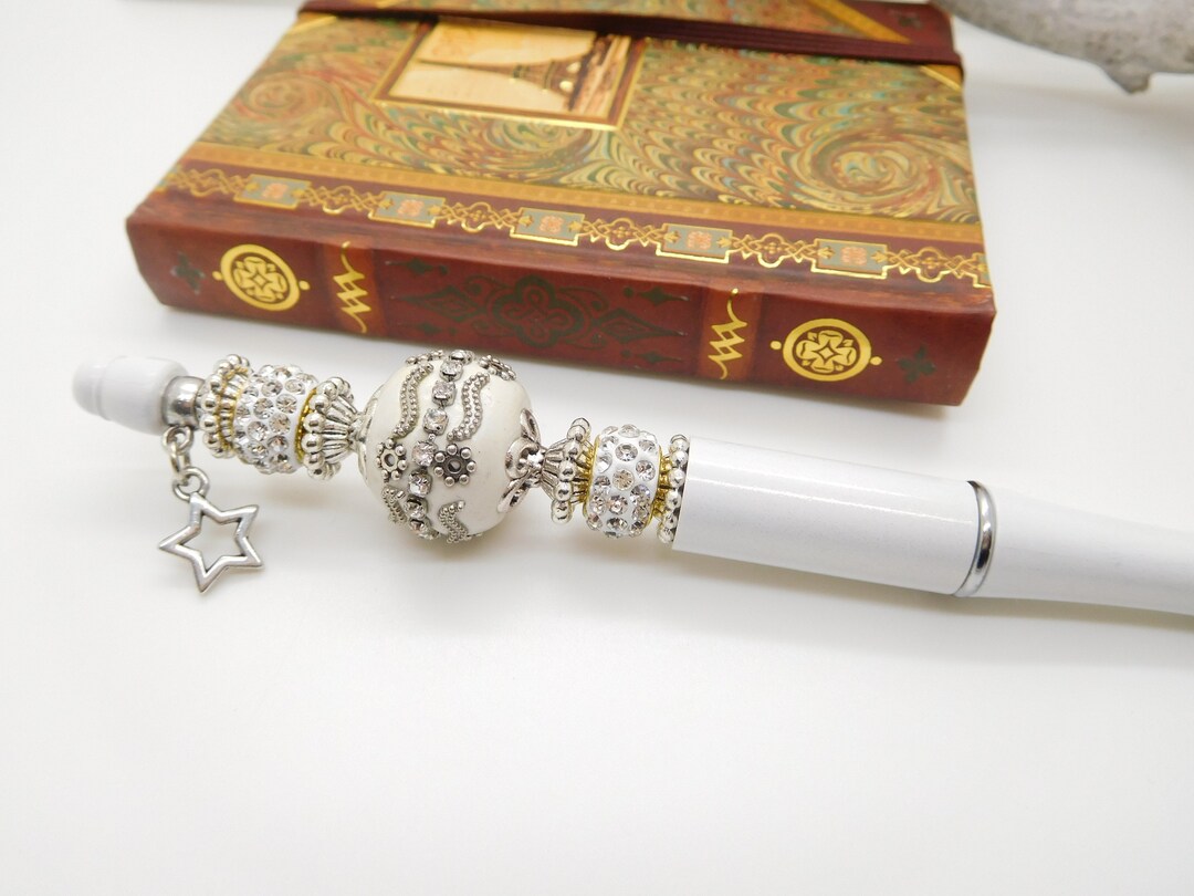 Fancy Ballpoint Pen White Ballpoint Pen Pearl Pen Gift - Etsy