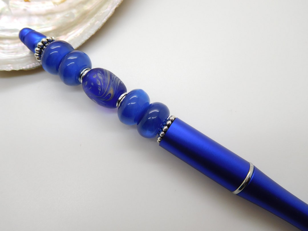 Blue Ballpoint Pen, Fancy Ballpoint Pen, Pearl Pen, Women's Gift ...