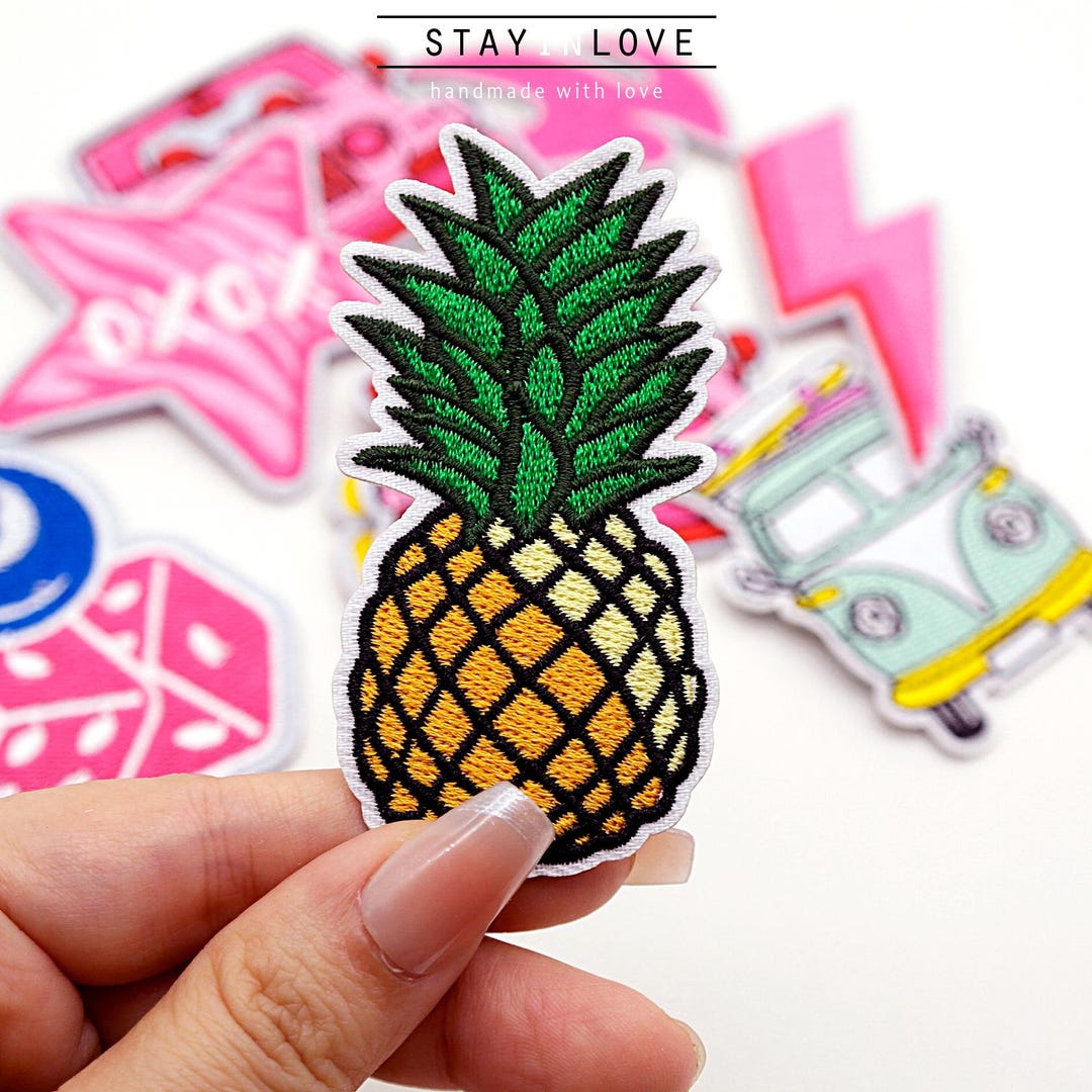 Pineapple Hat Patch, Fruit Iron on Patch, Trucker Hat Patches ...