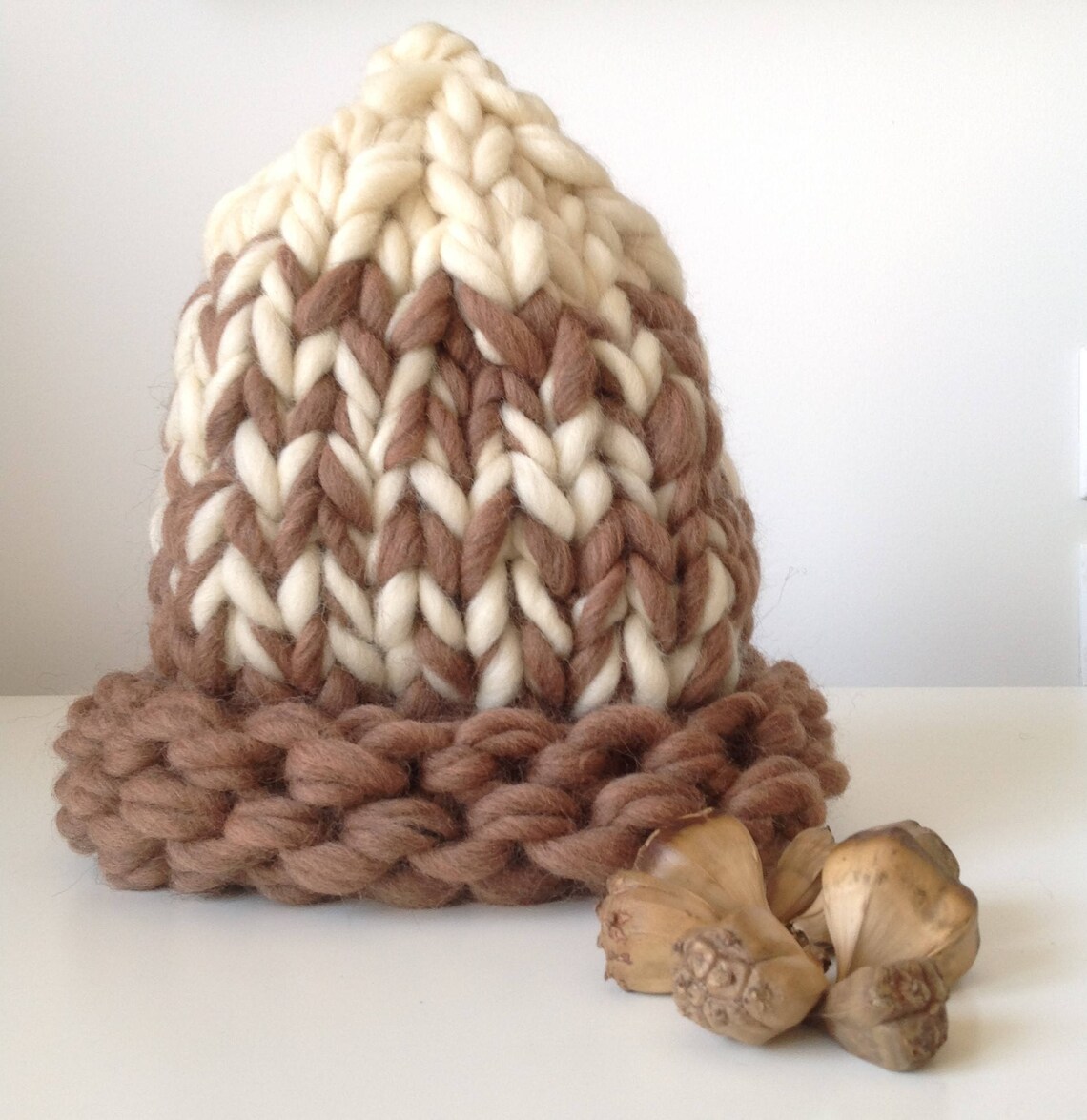 Chunky Knit Hat Winter Oversized Beanie for Women Merino - Etsy