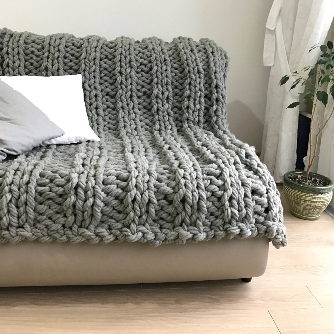 Super Jumbo Yarn 7 Arm Knitting Yarn Giant Wool Yarn for Chunky Knit ...