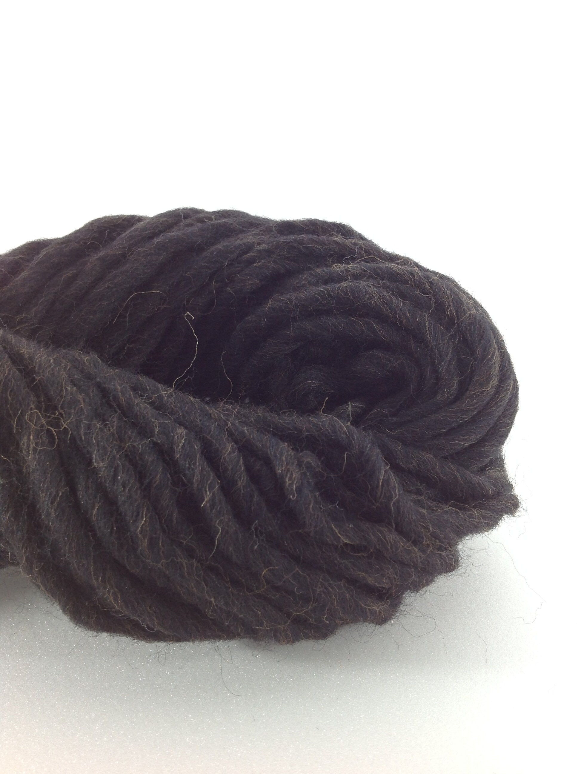 Dark Brown Yarn Chunky Merino Wool Bulky Weight 6 Thick Yarn | Etsy