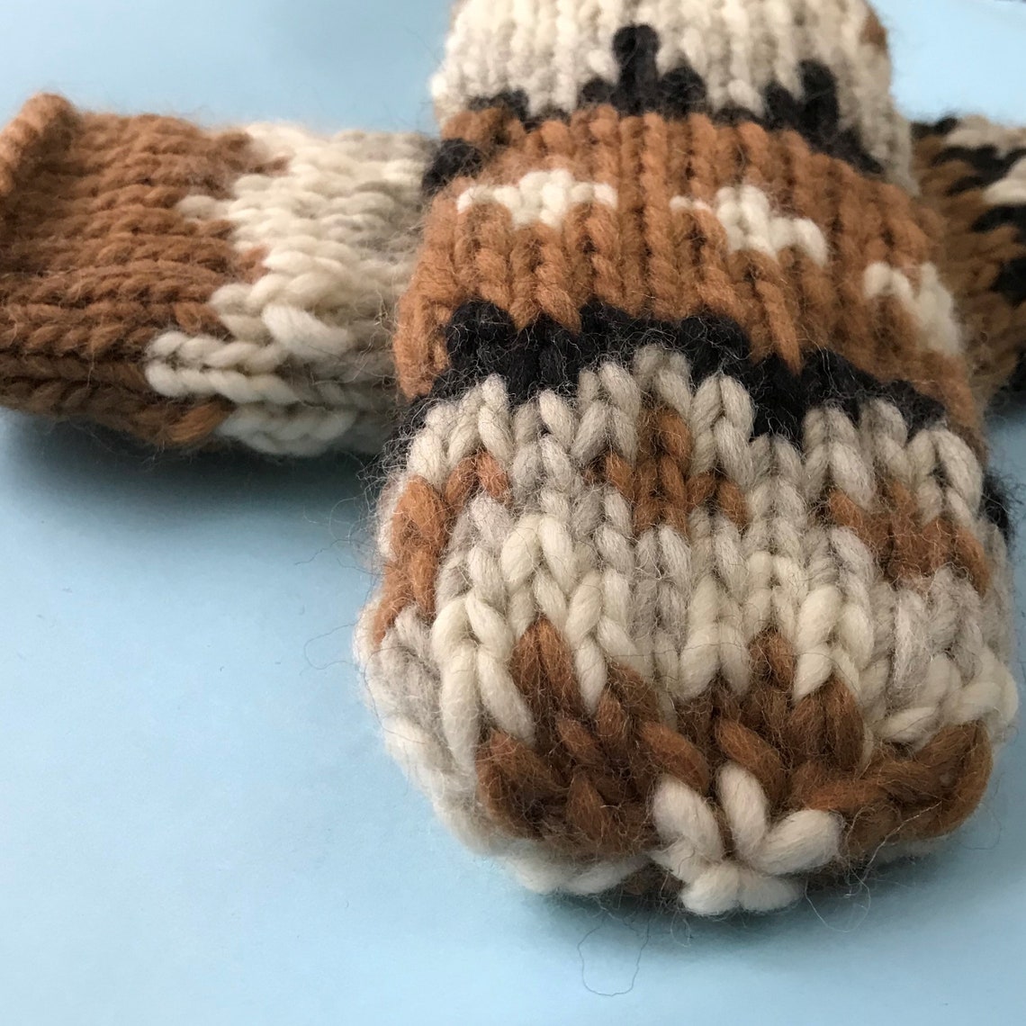 Bernie Sanders Mittens Knit Pattern PDF for Chunky Yarn - Etsy