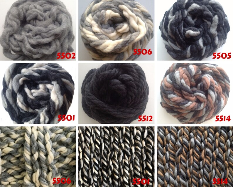 Super Jumbo Yarn 7 Arm Knitting Yarn Giant Wool Yarn for Chunky Knit ...