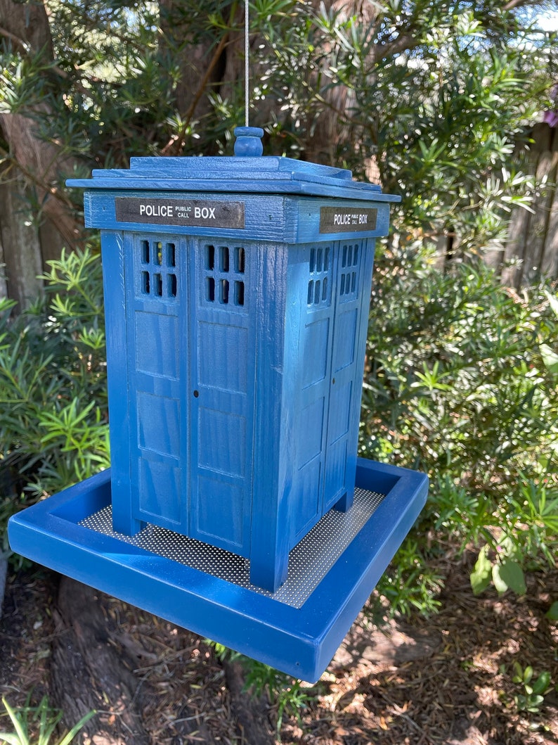 Dr. Who TARDIS Bird Feeder - Etsy