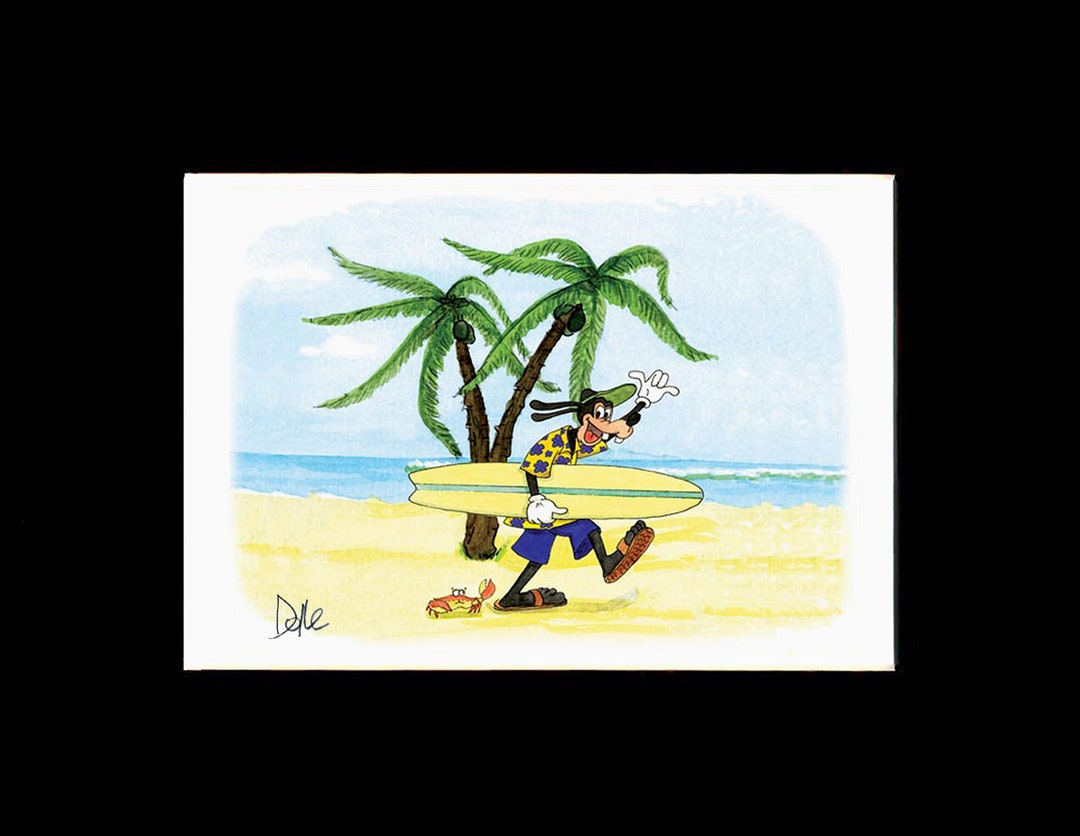 Humorous Surfing Print of GOOFY on the Beach - Etsy