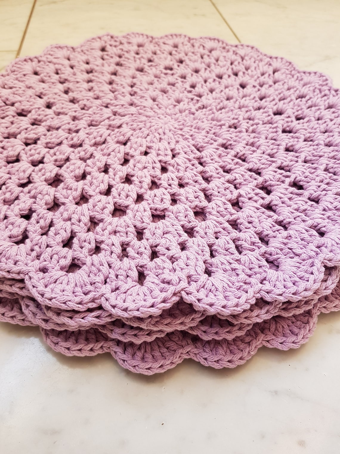 Crochet Placemats, Round Placemats, Placemats, Crochet Table Set ... Crochet Placemats, Round Placemats, Placemats, Crochet Table Set ...