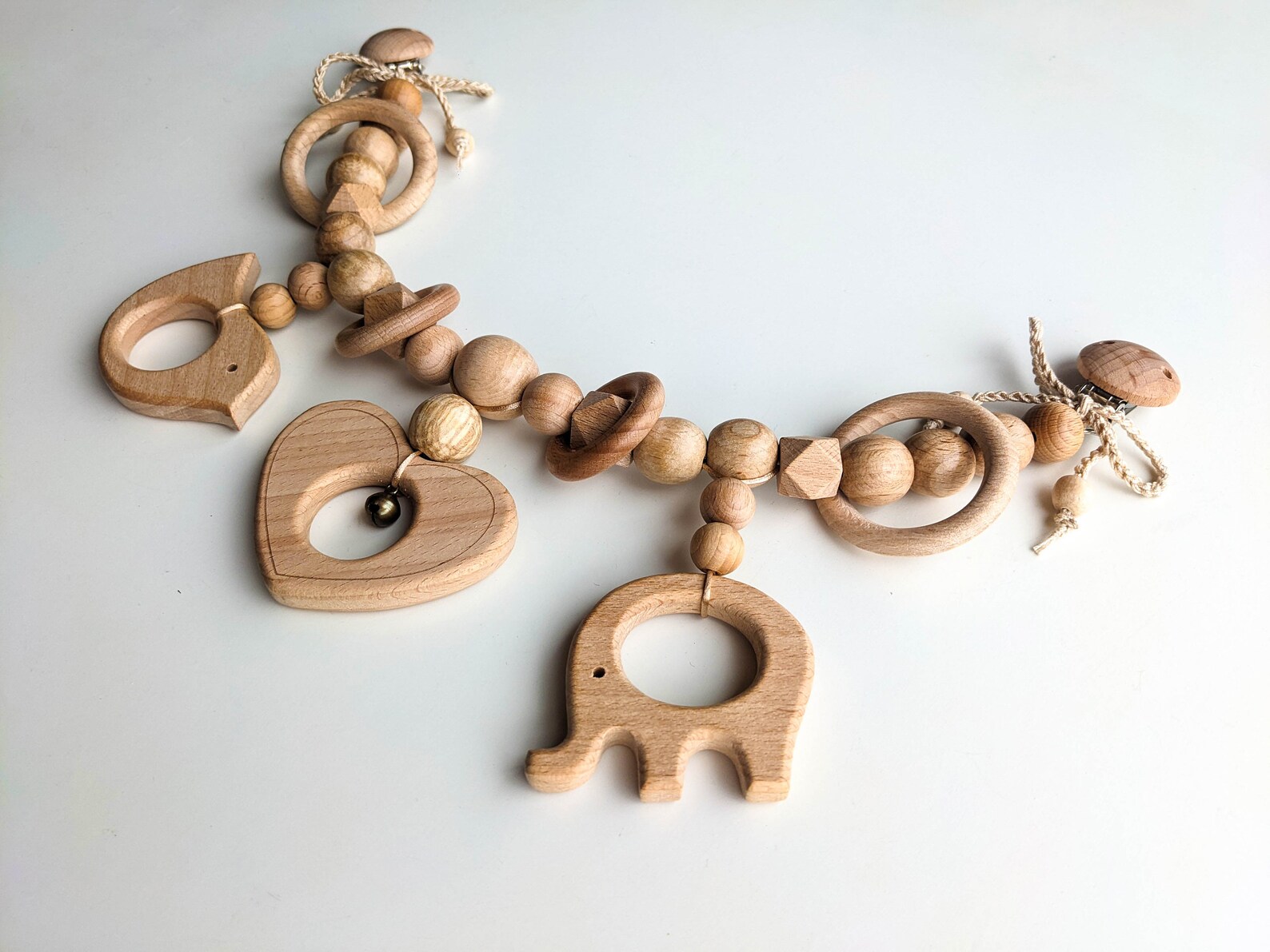 All Wooden Pram Garland With Toys Pendants - Etsy