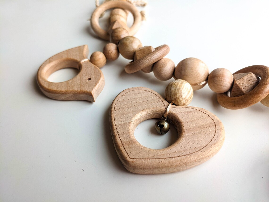 All Wooden Pram Garland With Toys Pendants - Etsy
