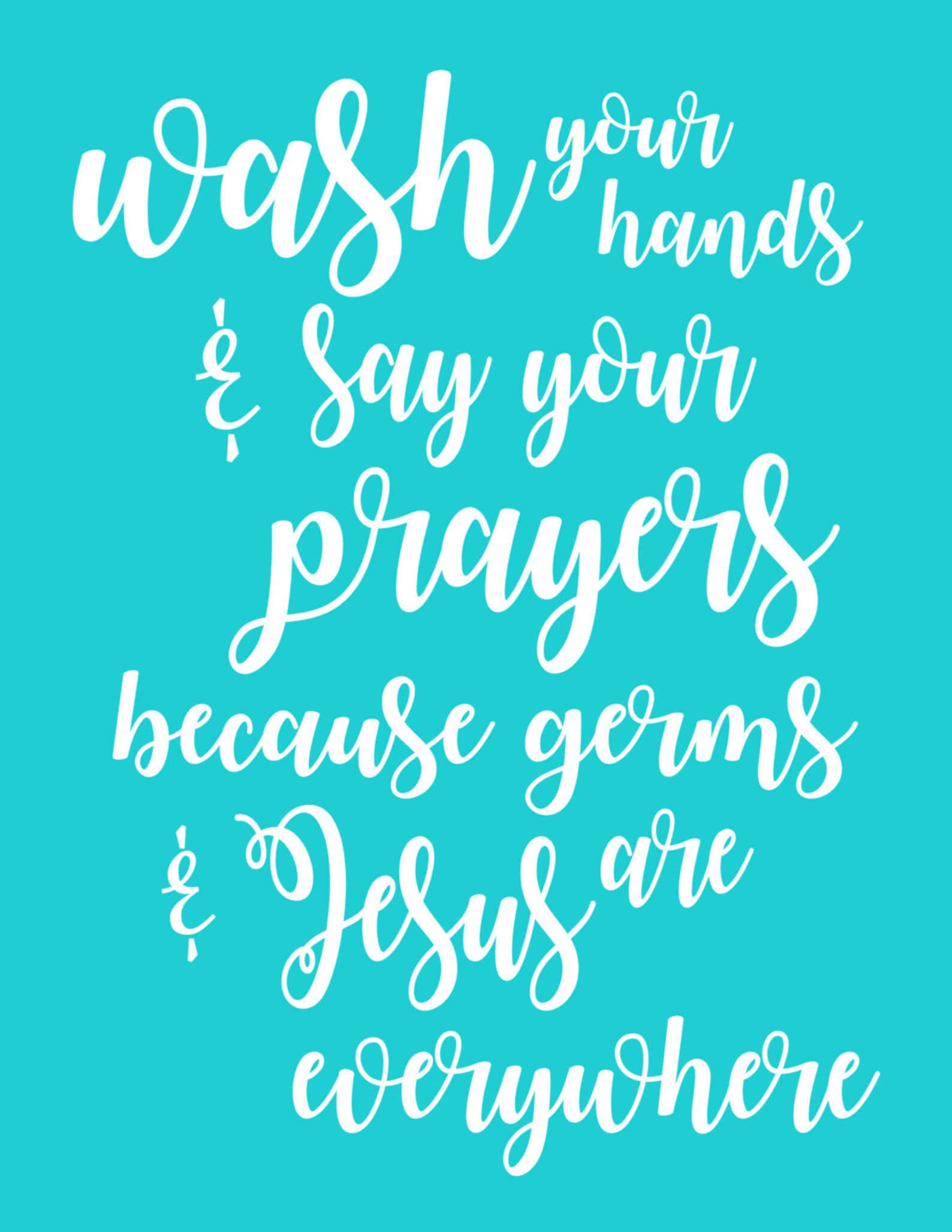 Wash Your Hands Quote - Etsy